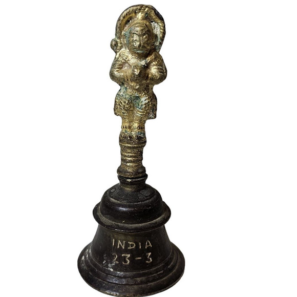 Temple | Accents | Antique Rare Hindu God Hanuman Holy Temple Hand Bell ...